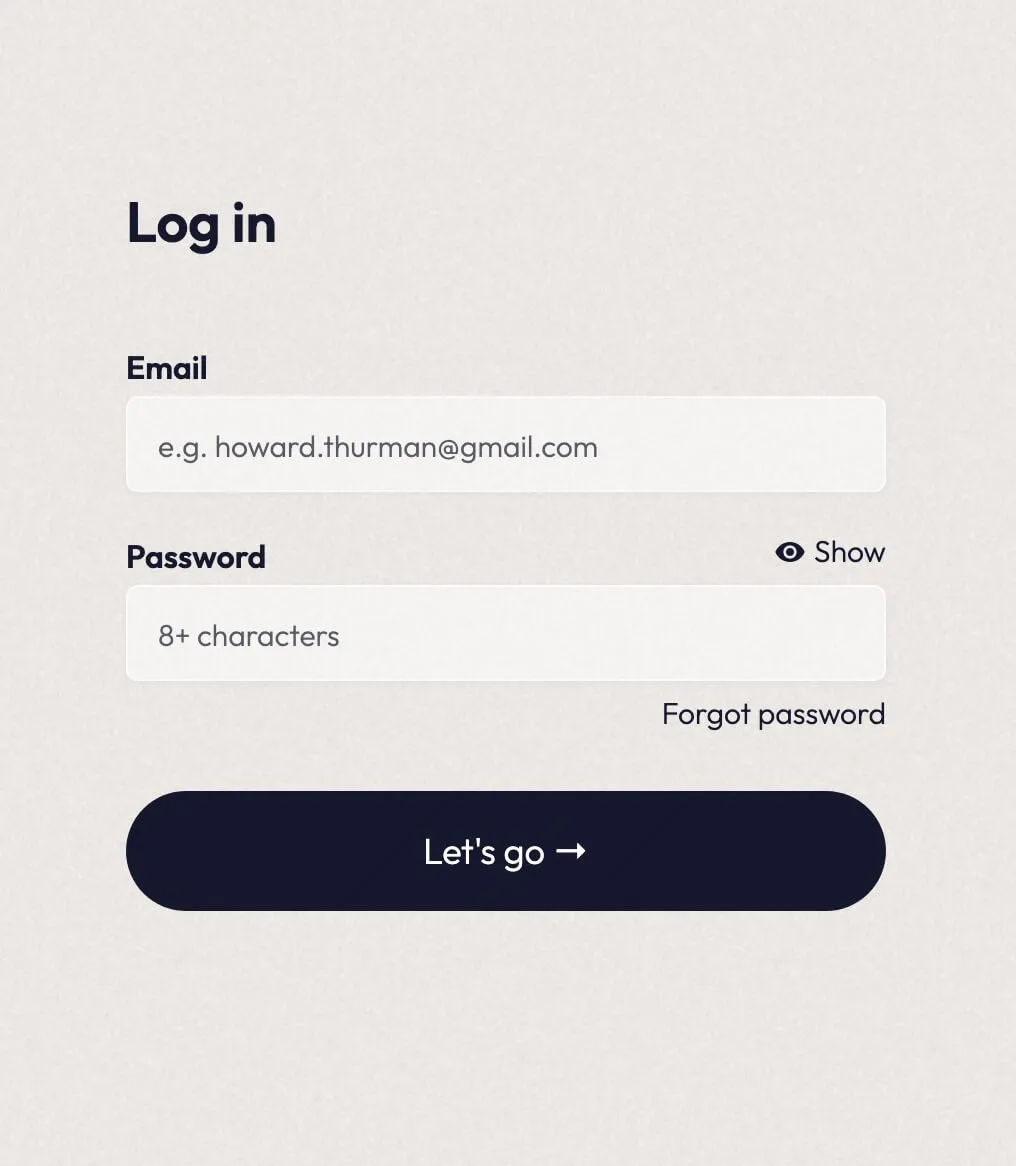 Splitscreen Login Page | Free Webflow Component